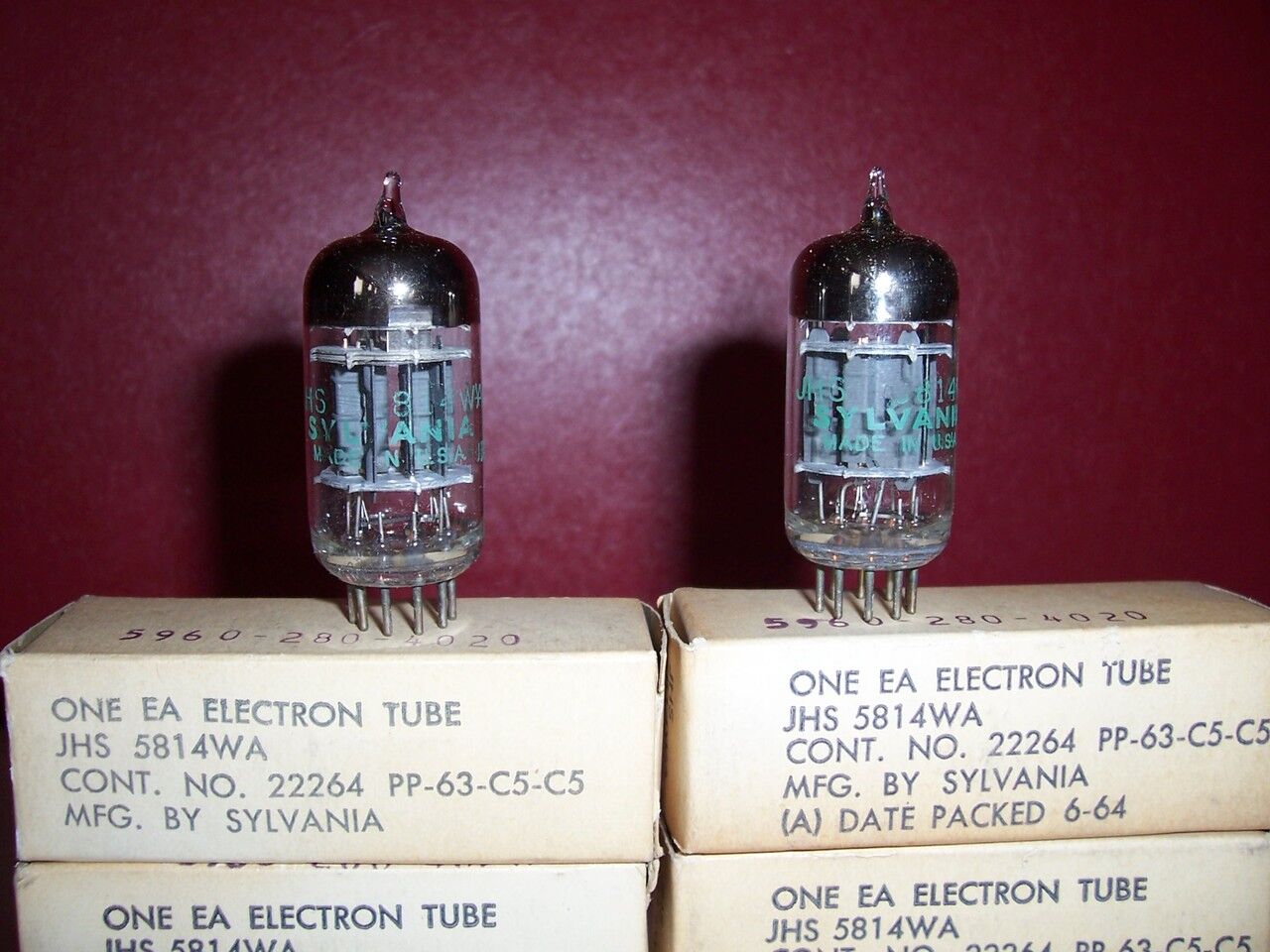 Sylvania 5814A Double Mica - NOS Vacuum Tubes for Sale | Tubes Unlimited